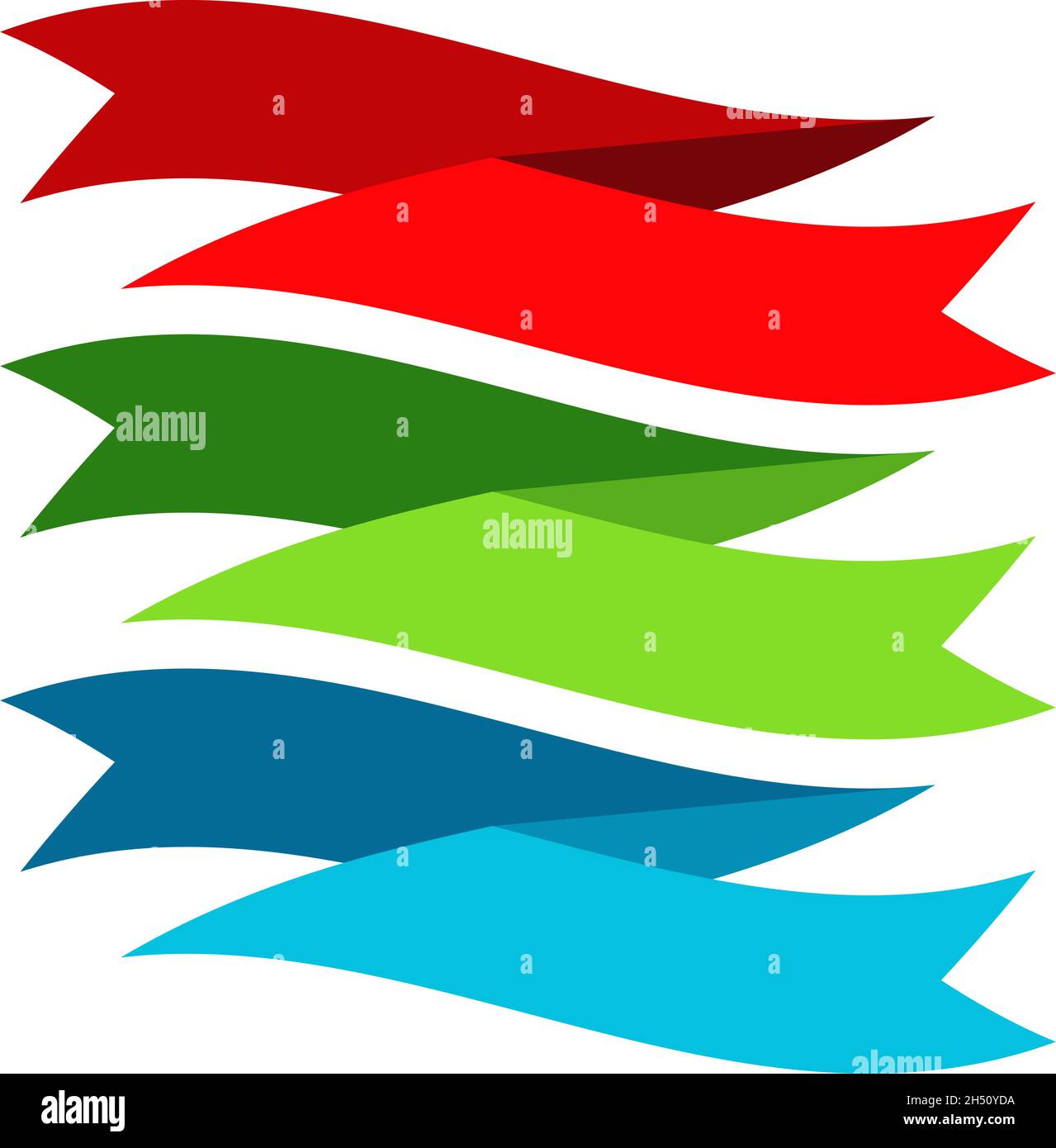 Banner, ribbon horizontal shape, design element - stock vector ...