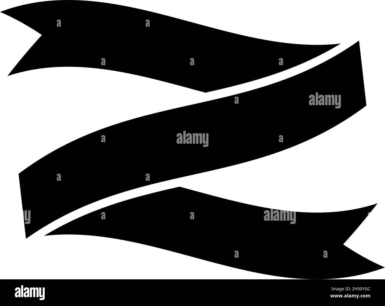 Banner, ribbon horizontal shape, design element - stock vector ...