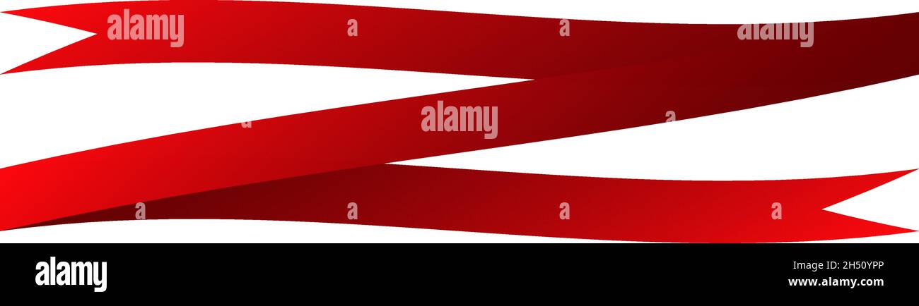 Banner, ribbon horizontal shape, design element - stock vector ...