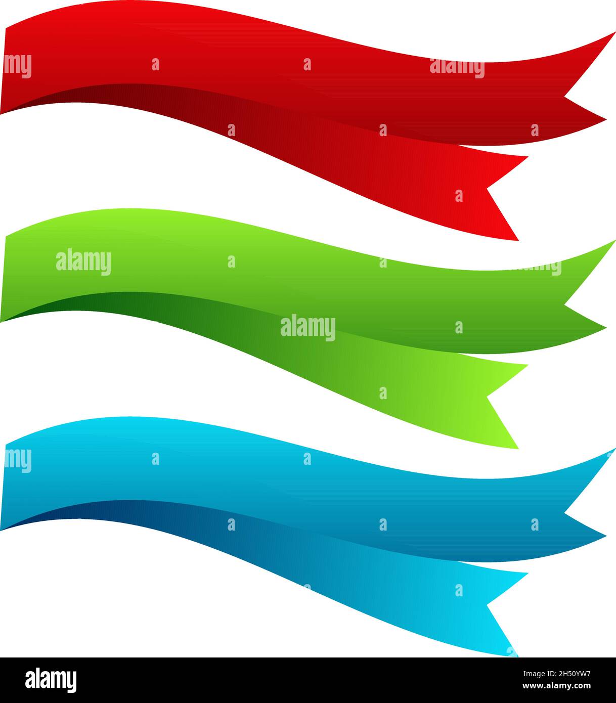 Banner, ribbon horizontal shape, design element - stock vector ...