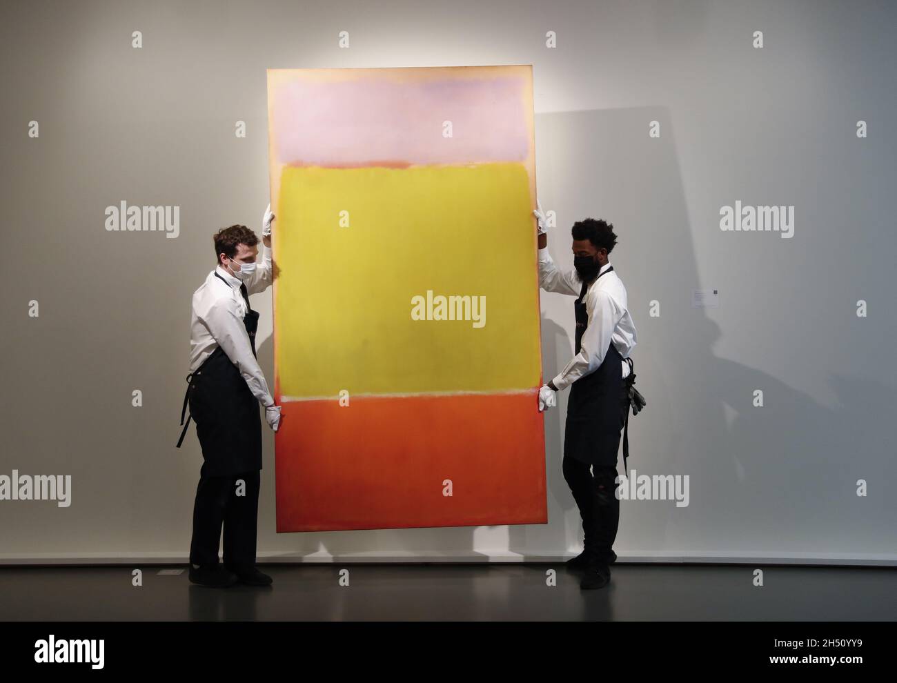 New York, USA. 05th Nov, 2021. Mark Rothko, No. 7 is on display as part ...