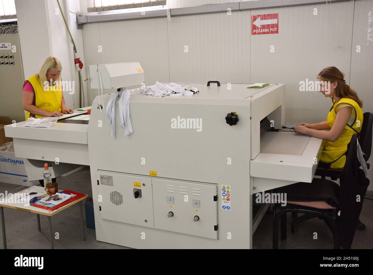 Large textile factory with valuable workers Stock Photo - Alamy