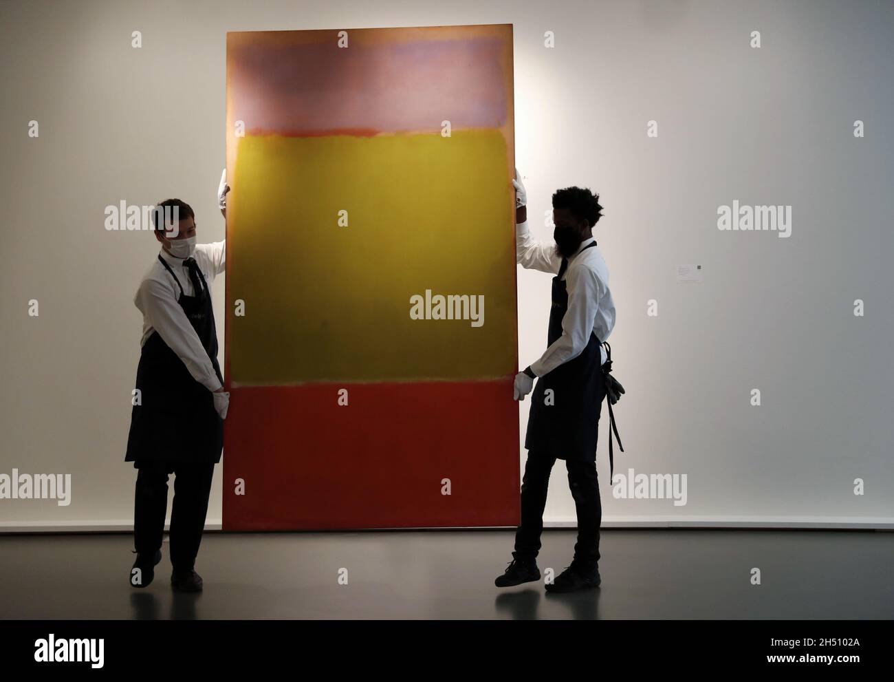 New York, USA. 05th Nov, 2021. Mark Rothko, No. 7 is on display as part ...