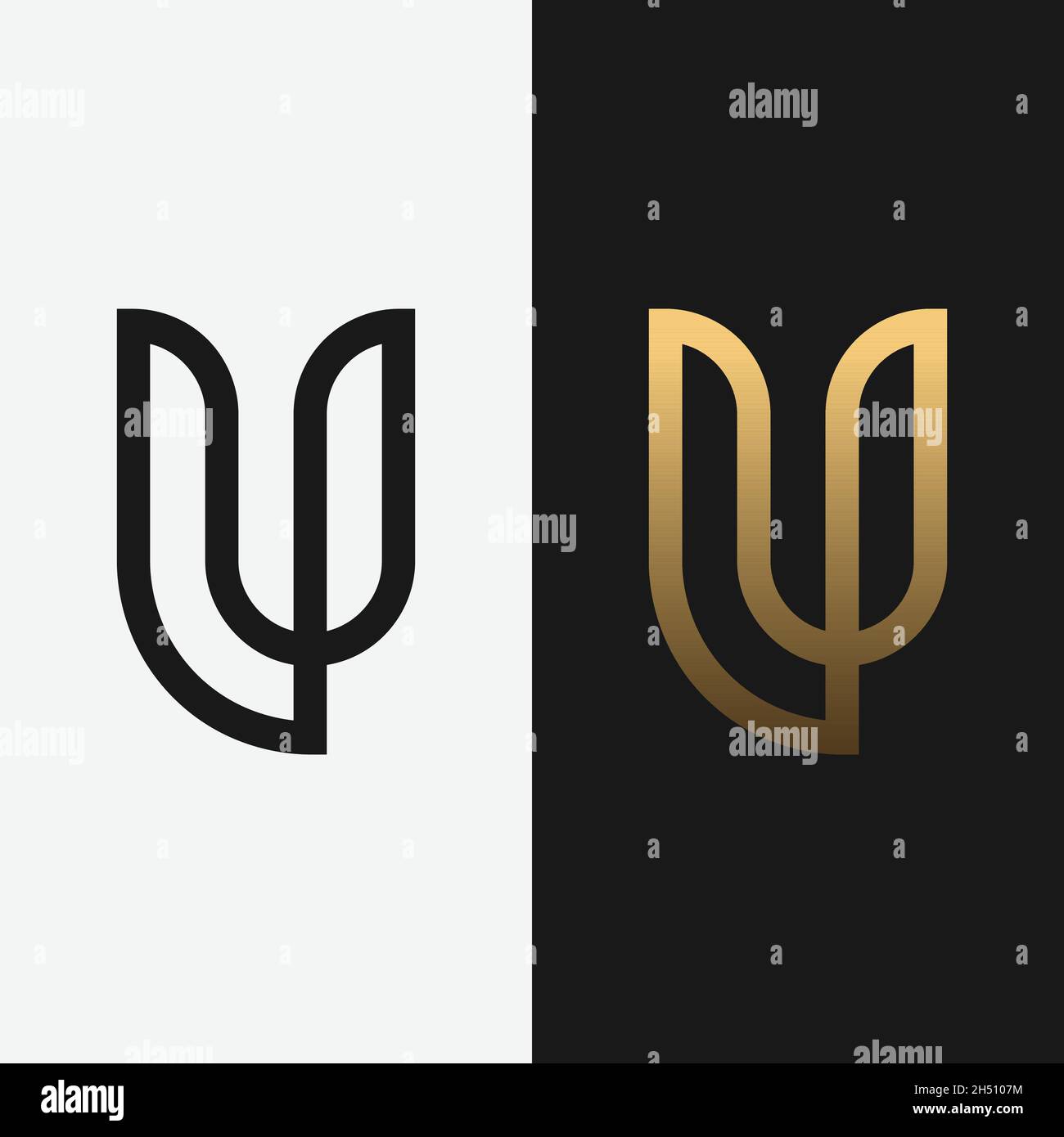 Unique letter design Stock Vector Images - Alamy
