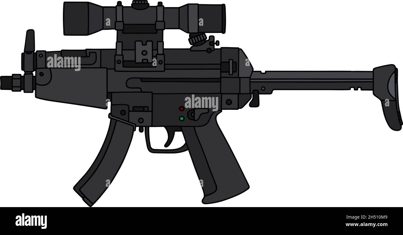 Submachine Gun Drawings