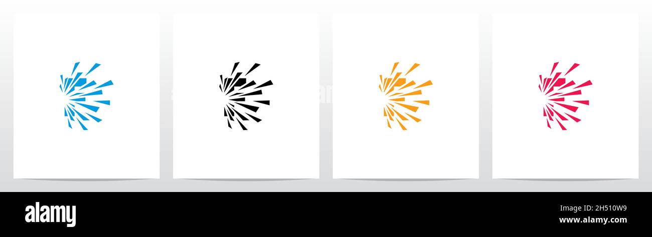 Debris Explosion On Letter Logo Design F Stock Vector Image & Art - Alamy
