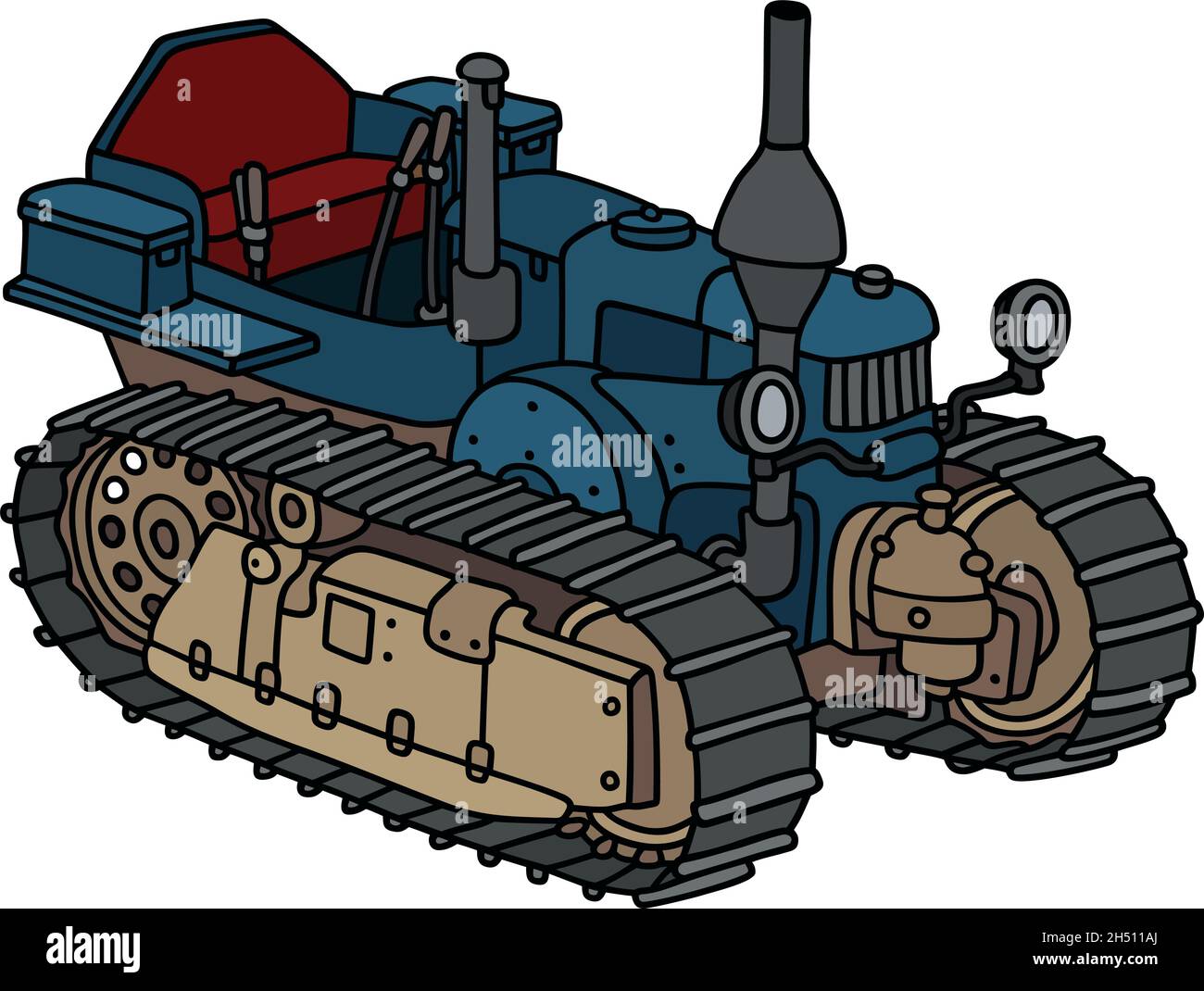 Hand drawing of a classic blue pimp Stock Vector Image & Art - Alamy