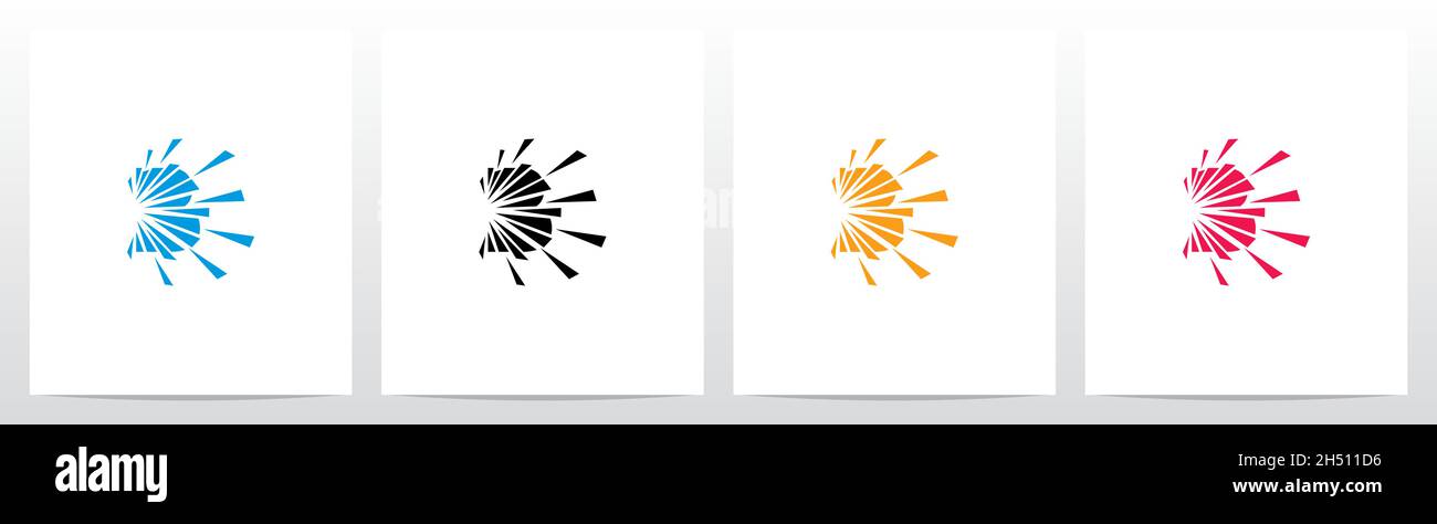 Debris Explosion On Letter Logo Design B Stock Vector Image & Art - Alamy