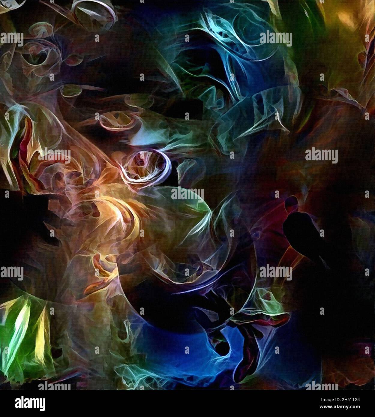 Digital abstract art painting. 3D rendering Stock Photo - Alamy