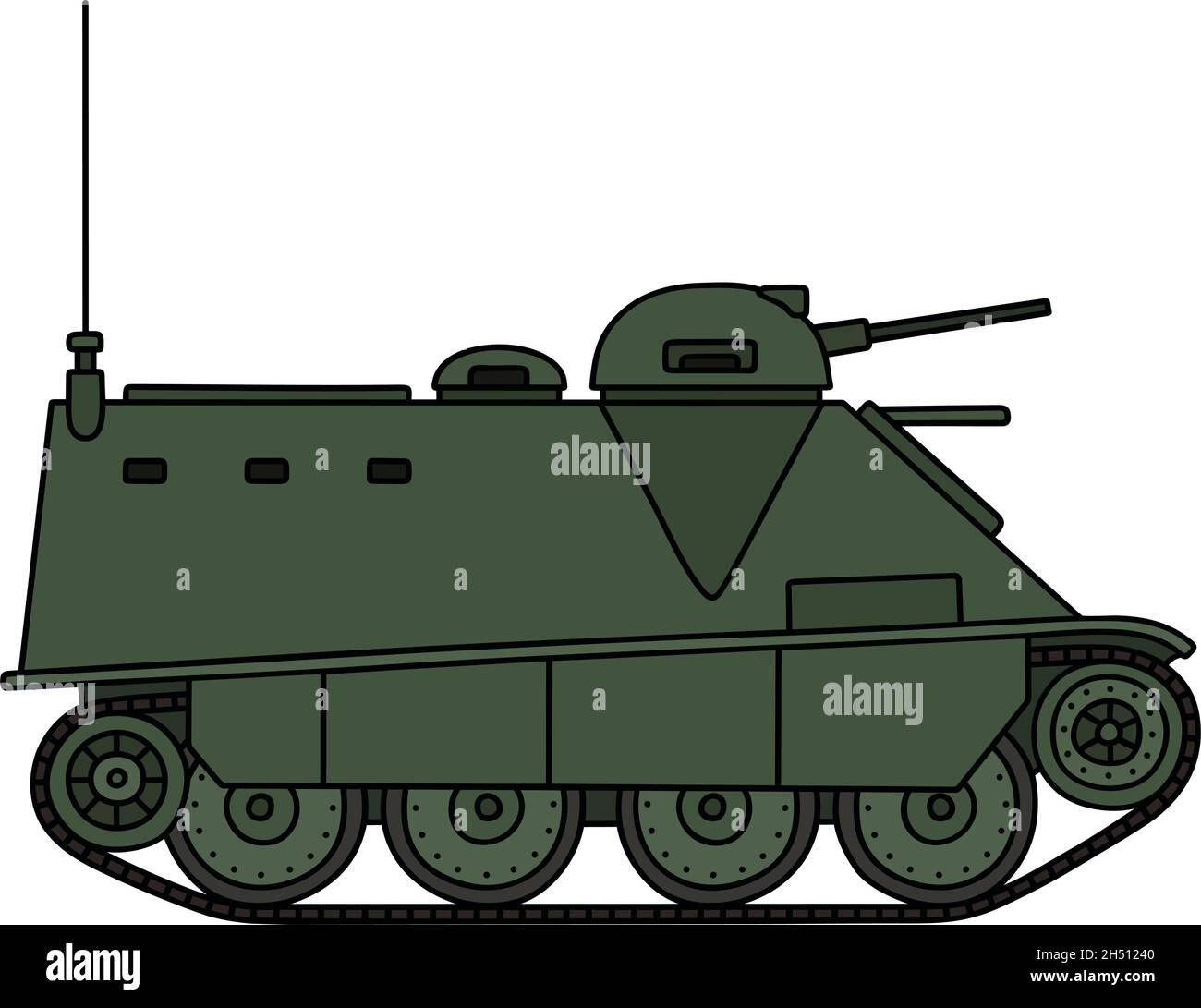 Armored tracked vehicle Stock Vector Images - Alamy