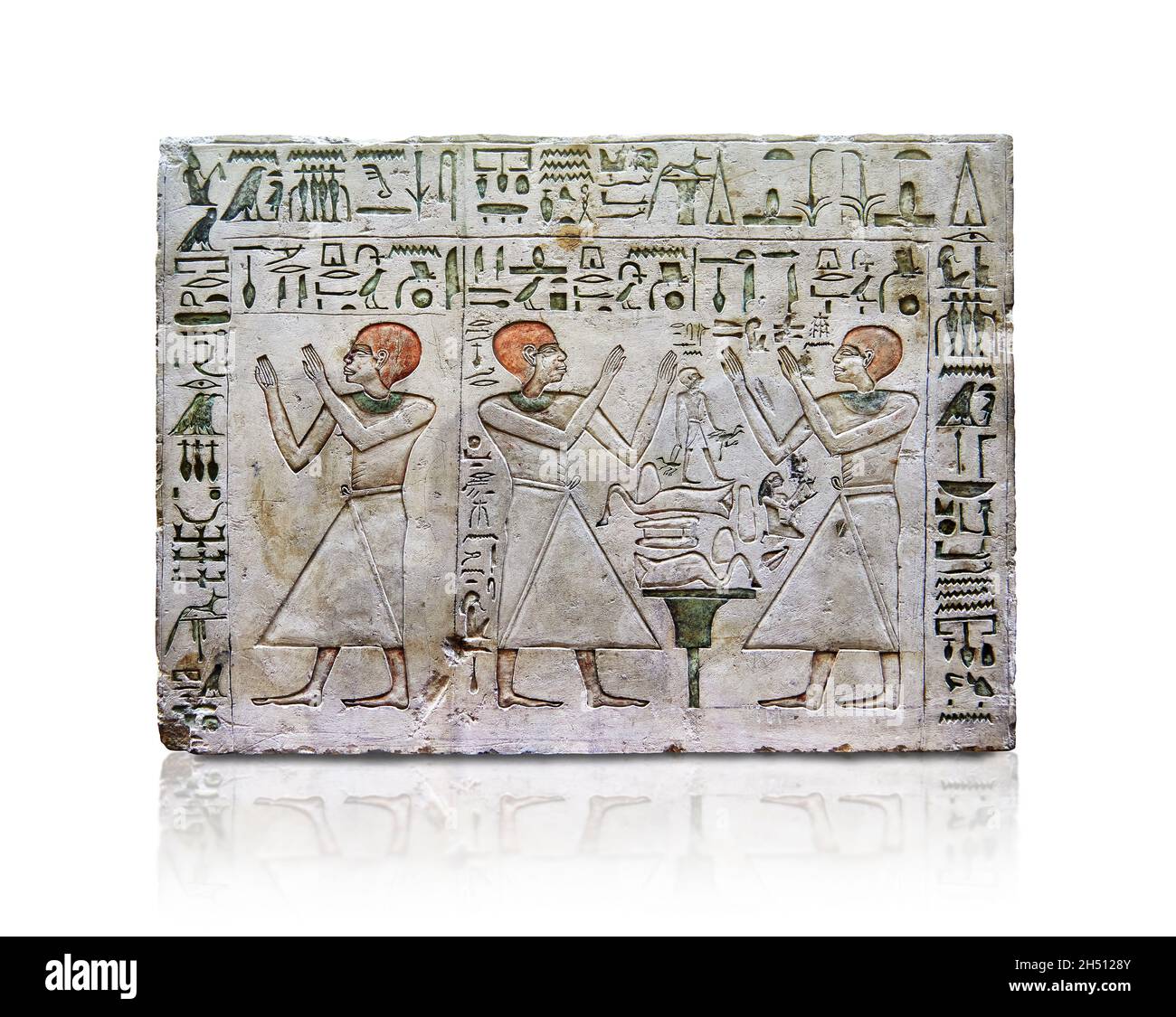 Ancient Egyptian stele of joint chancelers Mery, Hetepouy and Khety ...