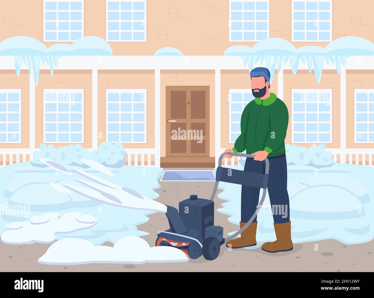 Man clearing sidewalk of snow Stock Vector Images - Alamy Man clearing sidewalk of snow Stock Vector Images - Alamy