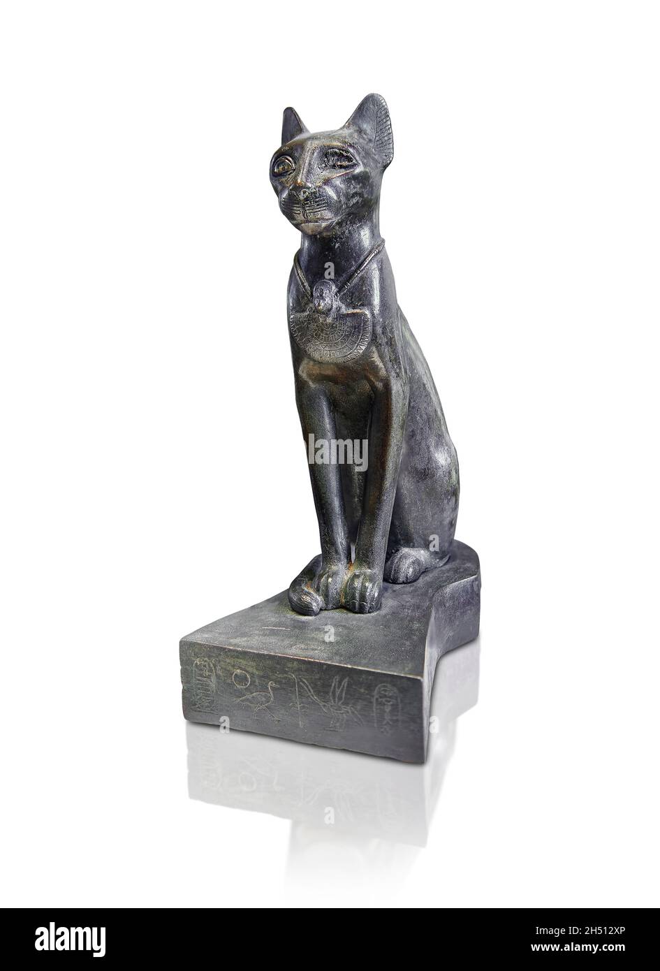 Egyptian statue sculpture of the goddess Bastet as a cat, 664-610 BC ...