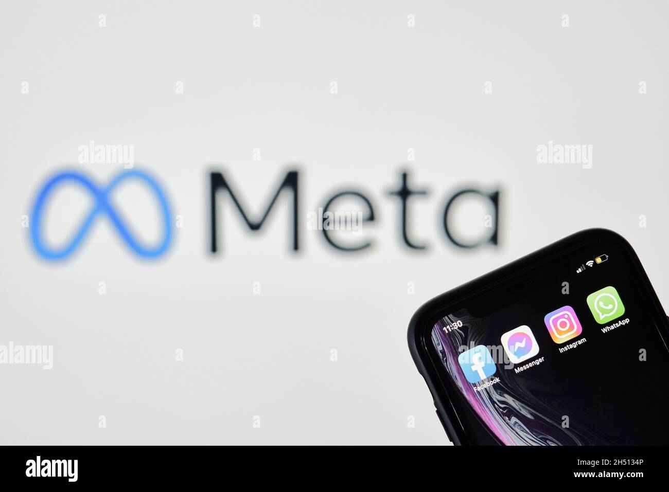 Tashkent, Uzbekistan - 29 October, 2021: Concept of Facebook changing ...