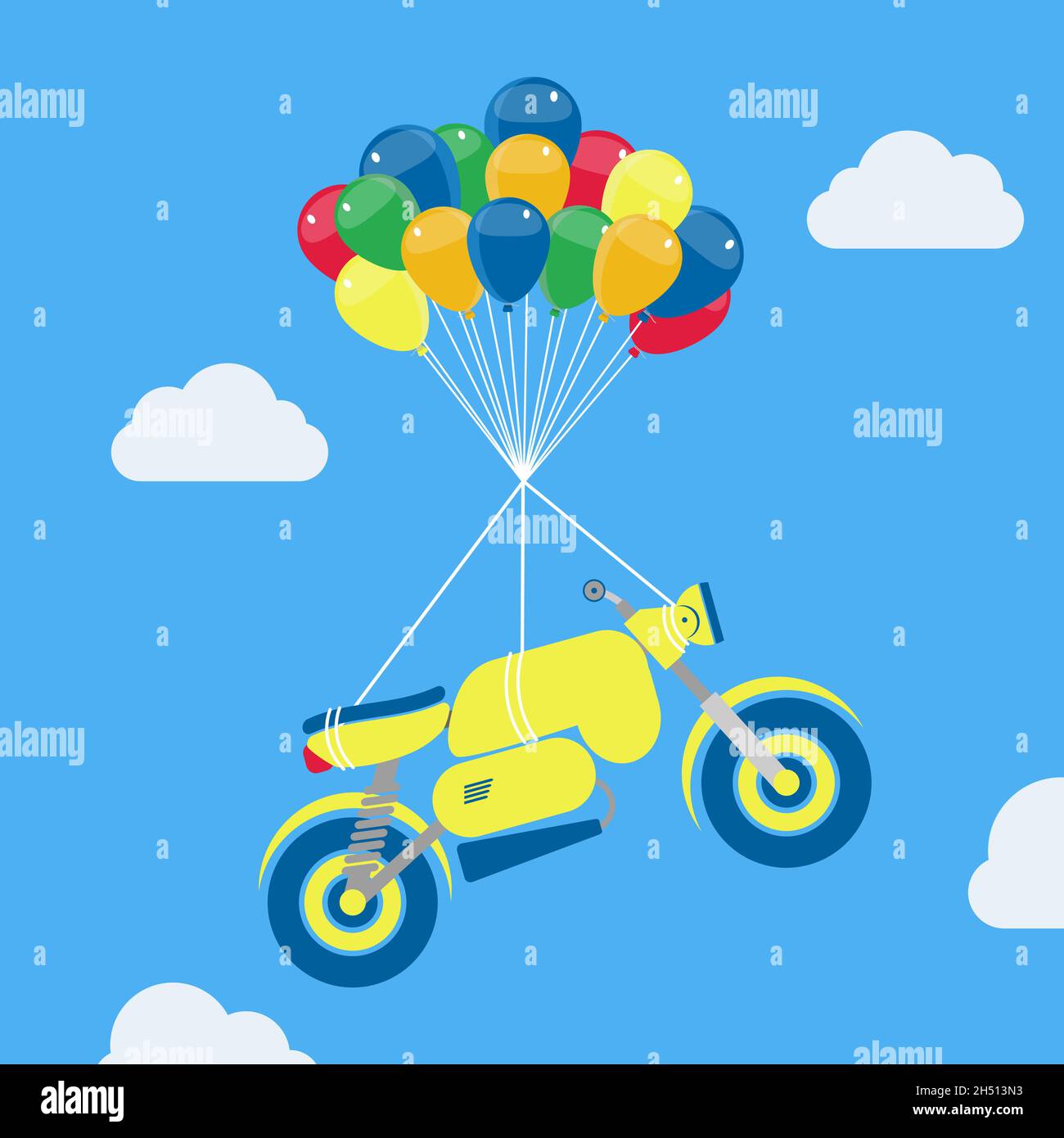 Car from sky with balloon hi-res stock photography and images - Alamy
