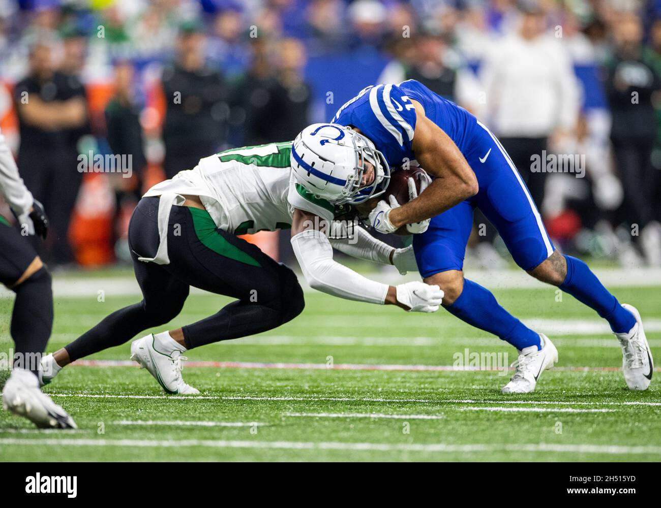 Indianapolis, Indiana, USA. 04th Nov, 2021. New York Jets defensive ...