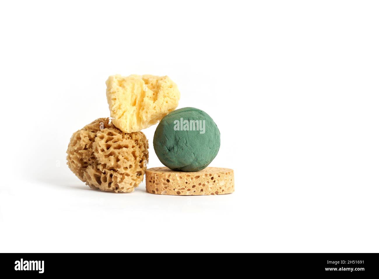 Cosmetics sponge still life Cut Out Stock Images & Pictures - Alamy