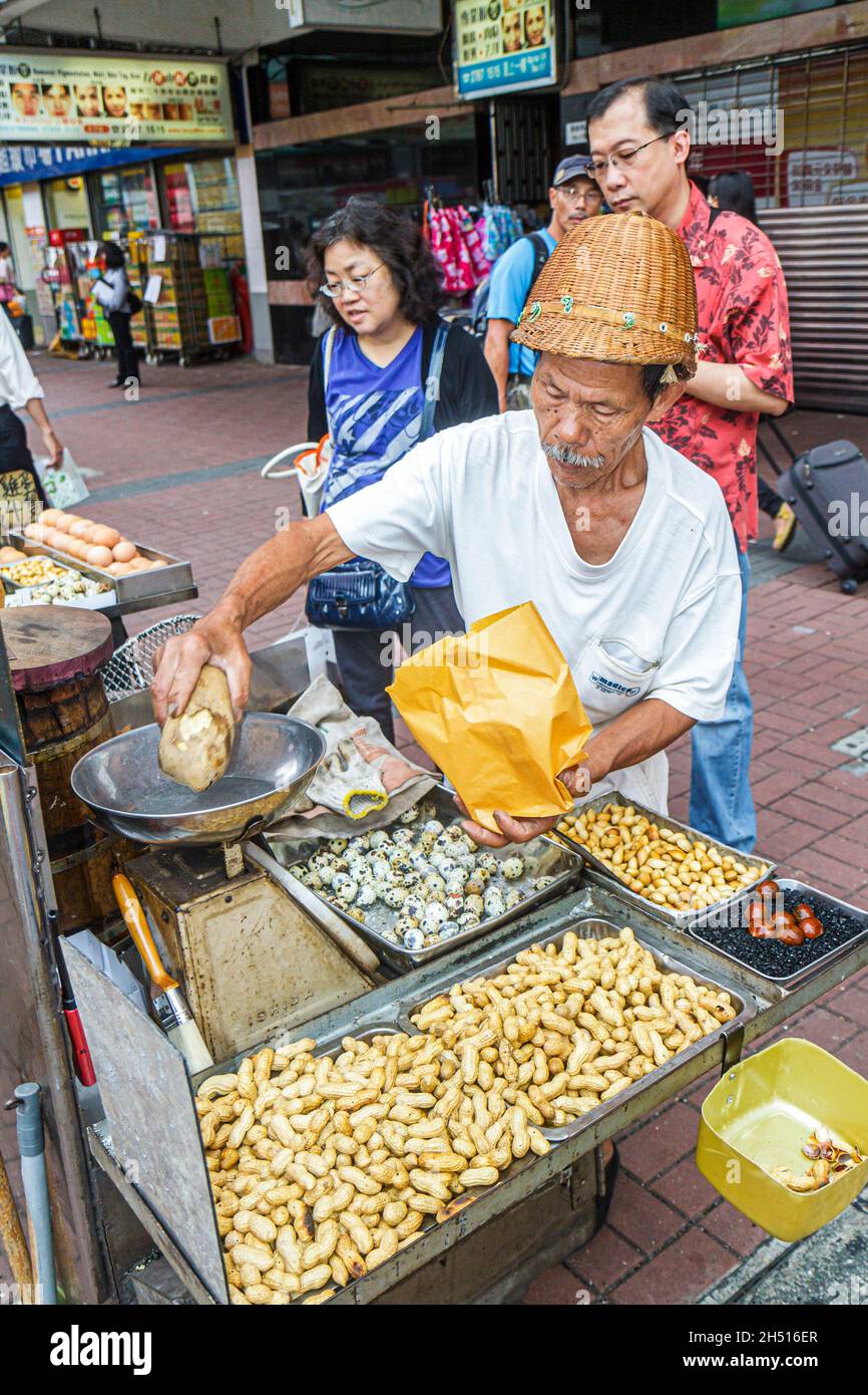 Hong Kong China,HK,Chinese,Kowloon,Prince Edward,Nathan Road,sidewalk ...