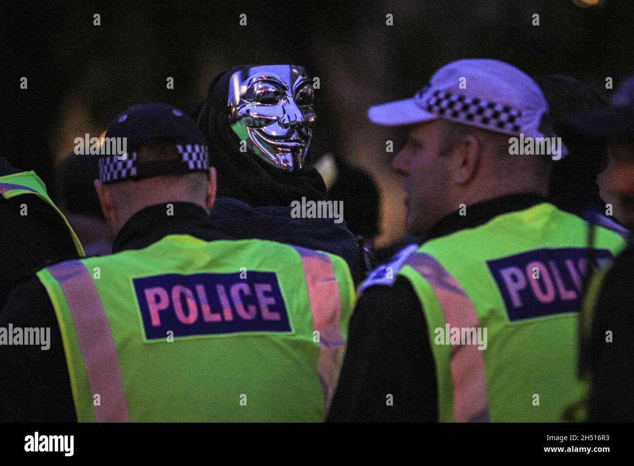 Westminster, London, UK. 5th Nov, 2021. Protesters from the annual ...
