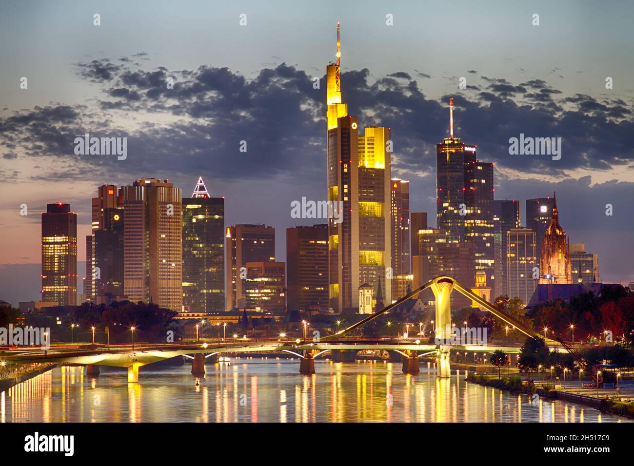 Detail of the high-rise buildings in the financial district of ...