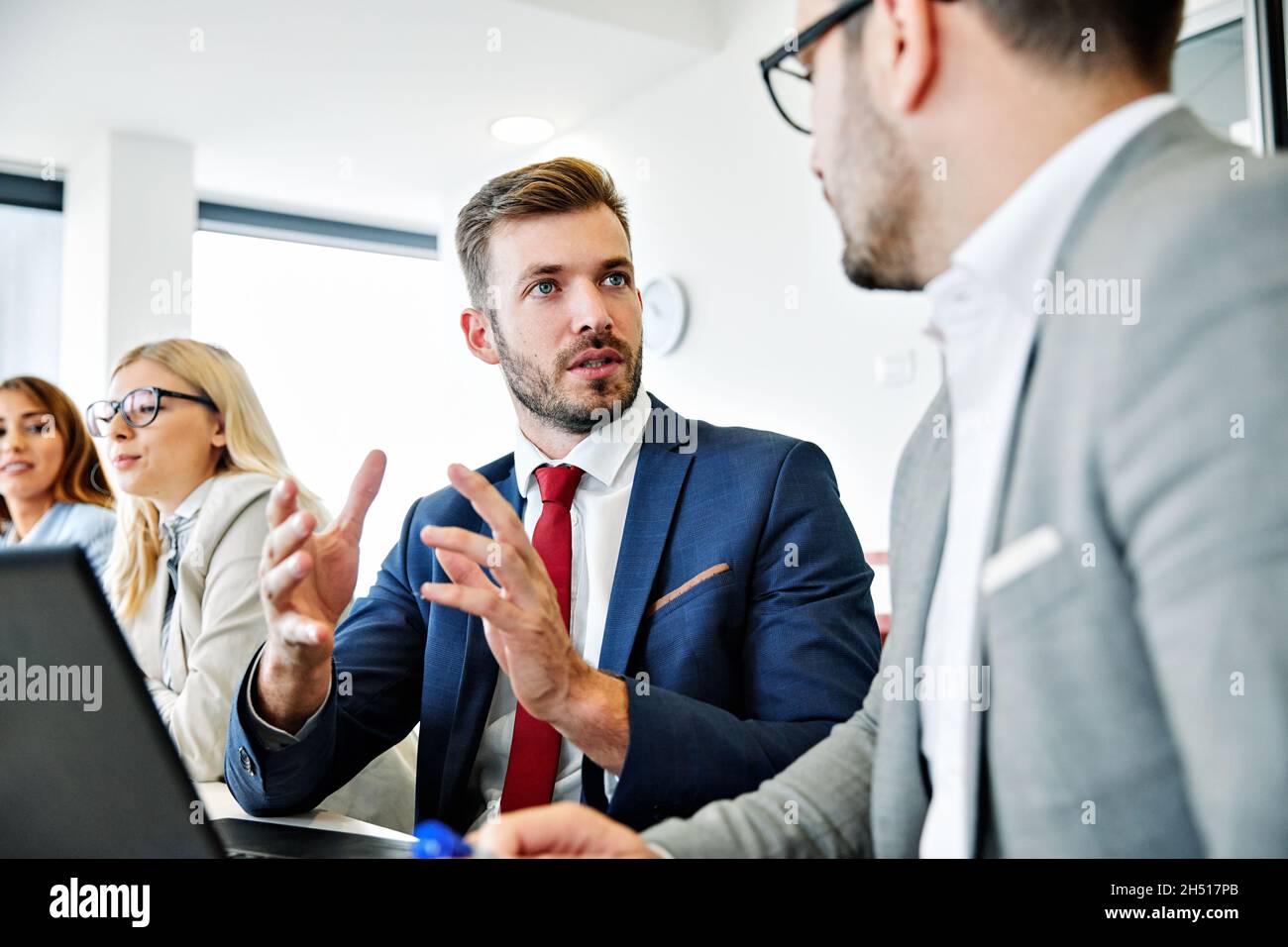 business meeting office conference team teamwork Stock Photo - Alamy