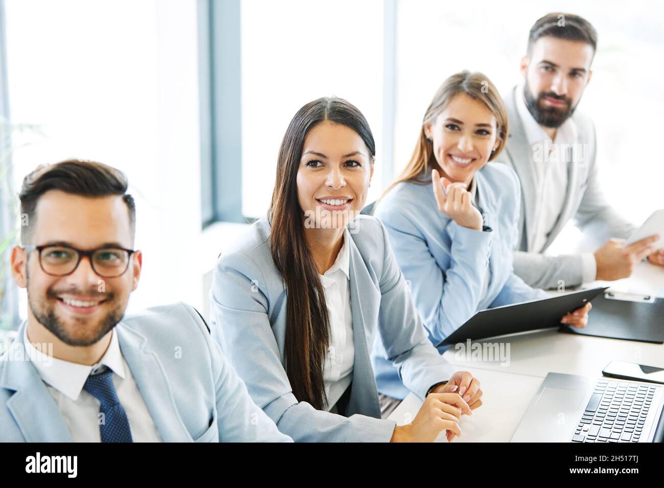 business meeting office conference team teamwork Stock Photo - Alamy