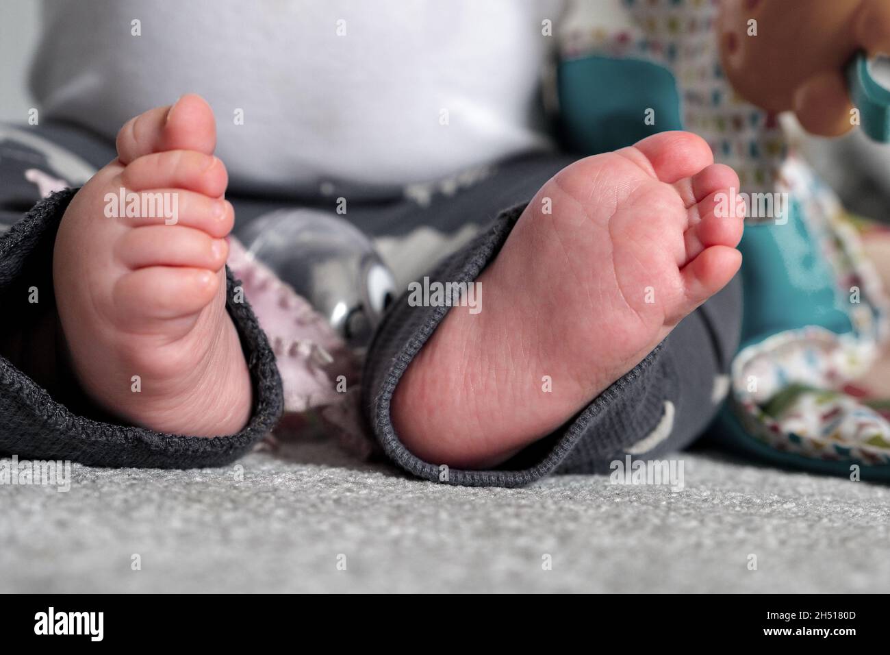 baby's feet - the feet of a 7 month old baby Stock Photo - Alamy