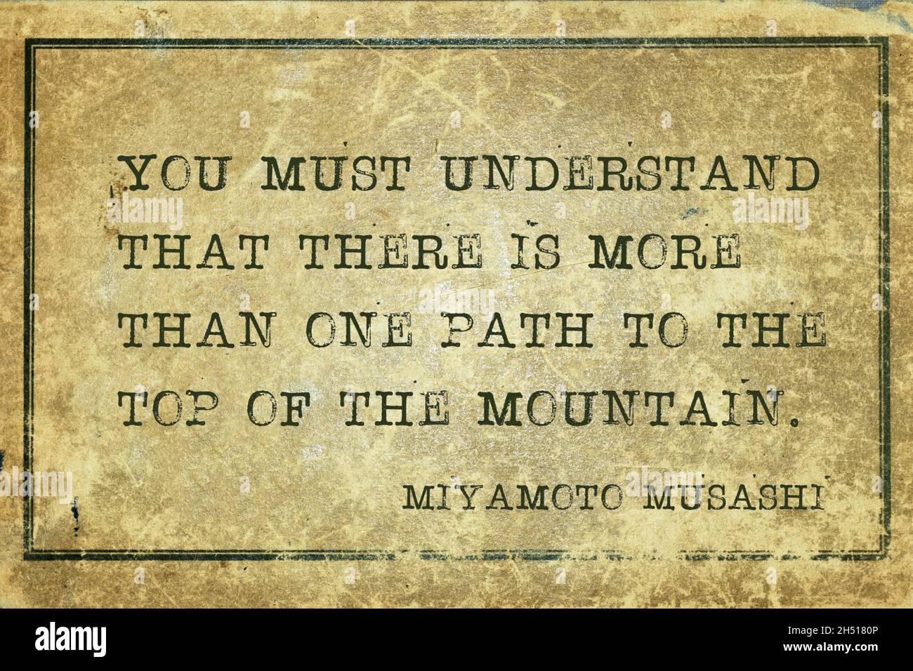 You must understand that there is more than one path to the top of the ...