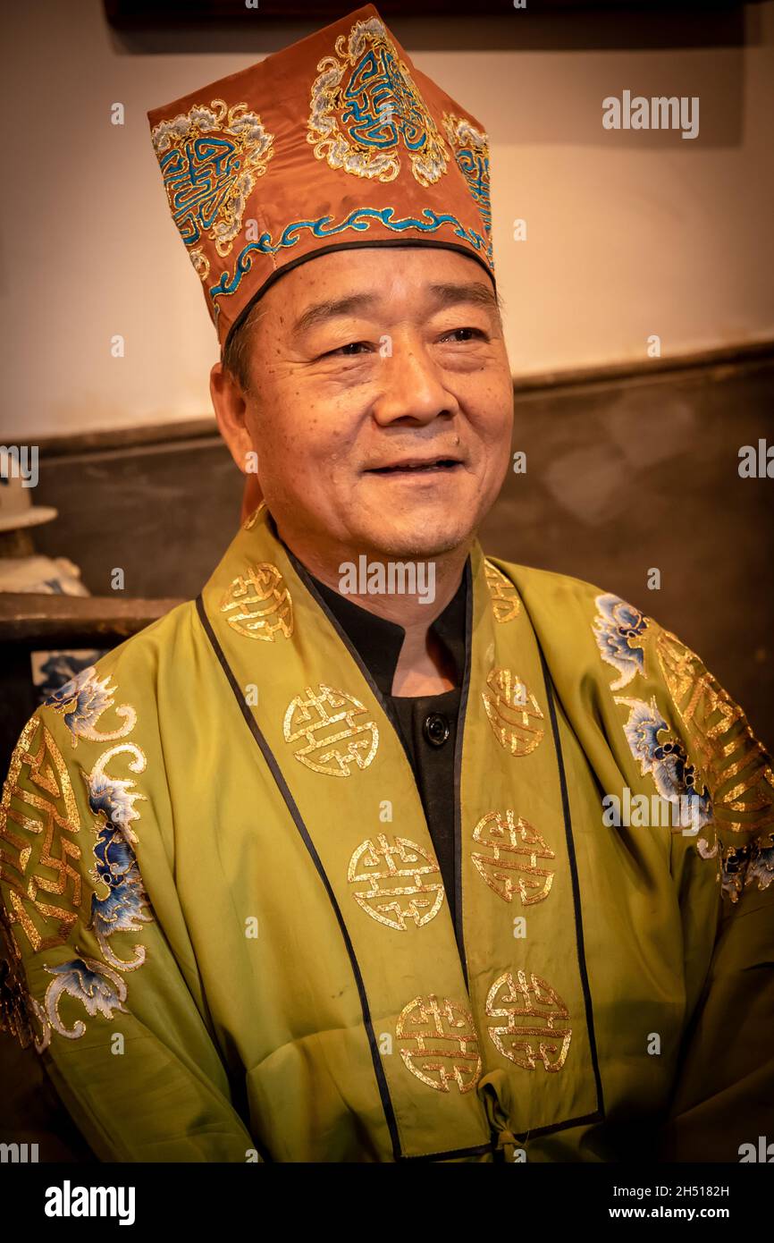 The 14th century Dangjia Village in Shaanxi Province performs a re ...