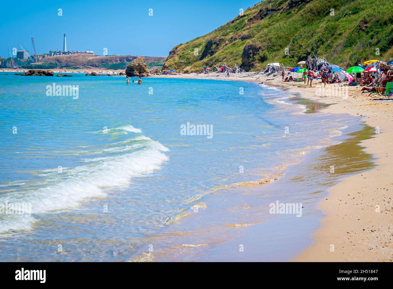 Punta Aderci and Punta Penna beach in Vasto, Abruzzo Stock Photo - Alamy