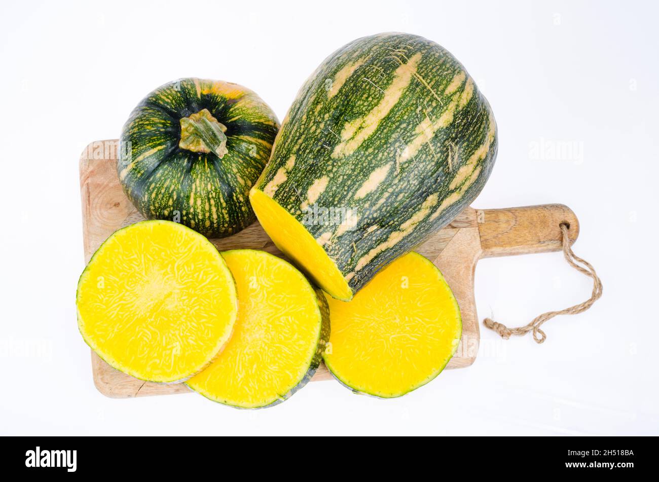 Ripe raw butternut squash, sliced. Studio Photo Stock Photo - Alamy