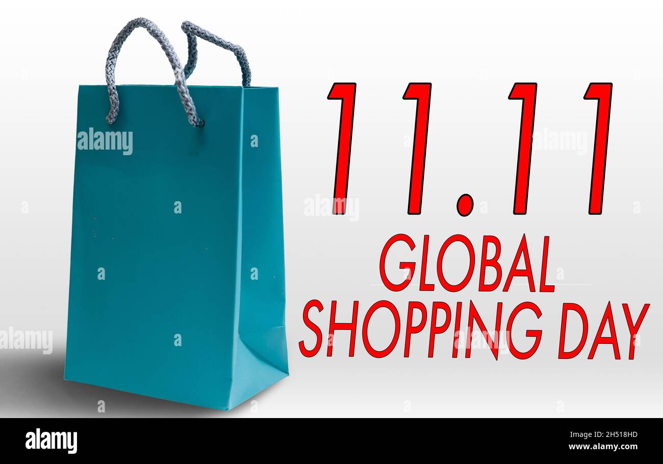shopping eleventh november. Shopping day concept Stock Photo - Alamy