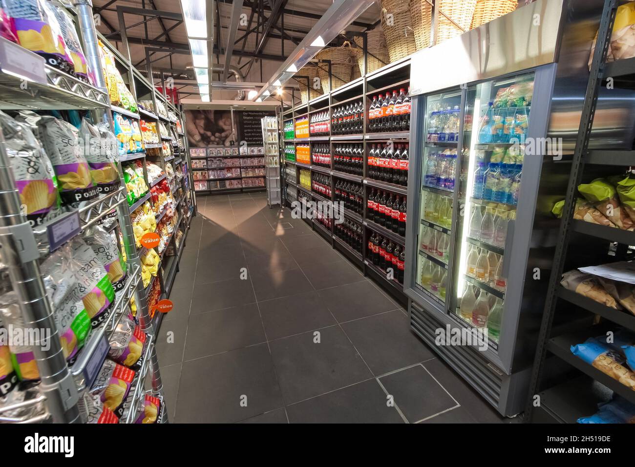 JOHANNESB, SOUTH AFRICA - Aug 16, 2021: The interior of a Woolworths ...