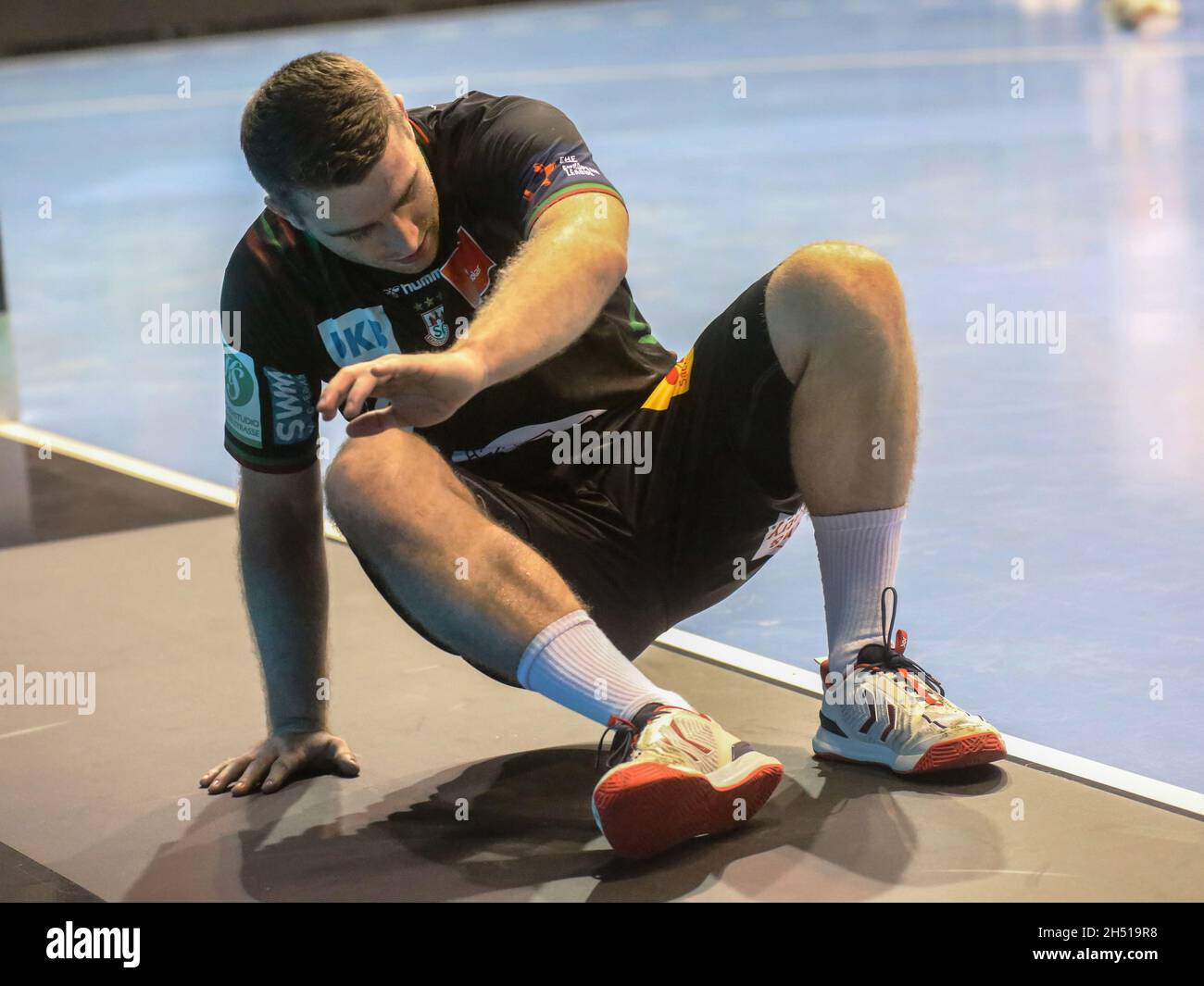 German Handball Player Lukas Mertens SC Magdeburg Handball EHF Cup Game ...