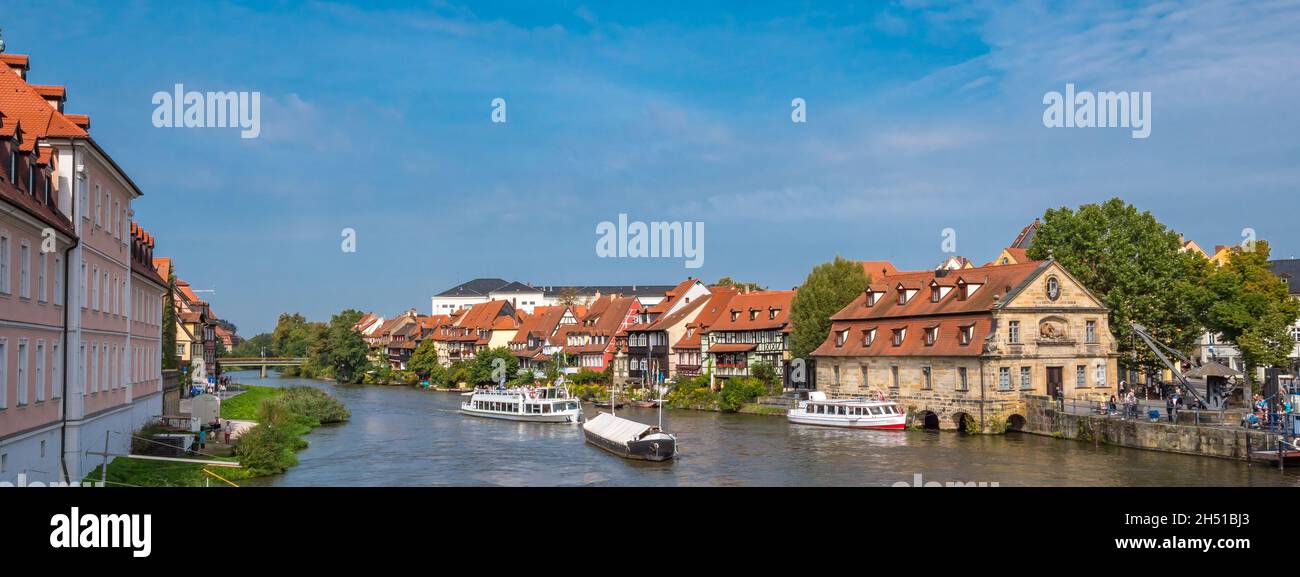 Panorama on the river of Little Venice in Bamberg Stock Photo - Alamy