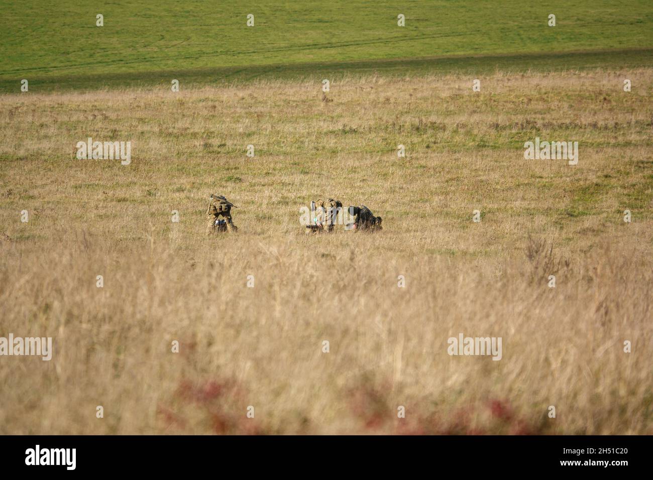 British soldiers of the parachute regiment, 16th air assault tabbing ...