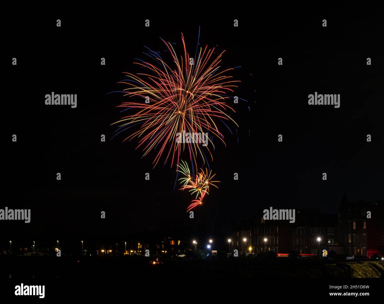 Musselburgh, East Lothian, Scotland, UK, 5th November 2021. Bonfire ...