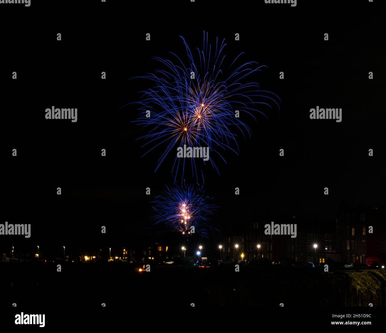 Musselburgh, East Lothian, Scotland, UK, 5th November 2021. Bonfire ...