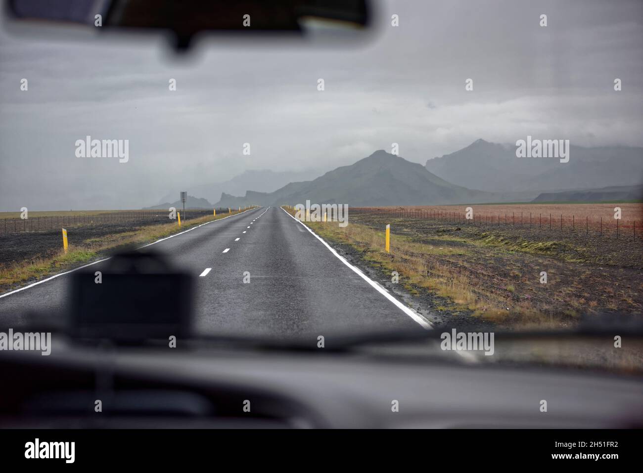 Laufskalar Cairn (Laufskalavaroa), Myrdalssandur Plain, Iceland.Moss ...