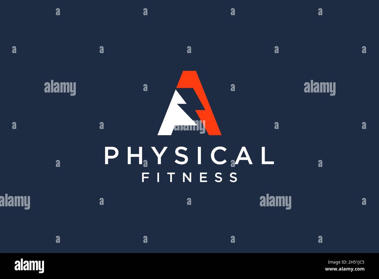 letter A for fitness logo vector icon design and Barbell Fitness Gym ...