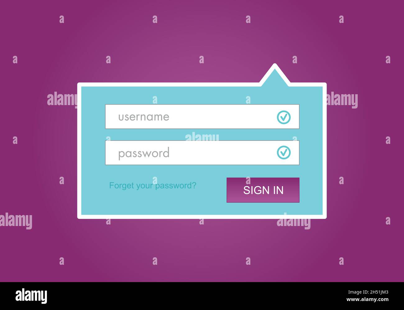 The modern vector login form eps 10 Stock Vector Image & Art - Alamy