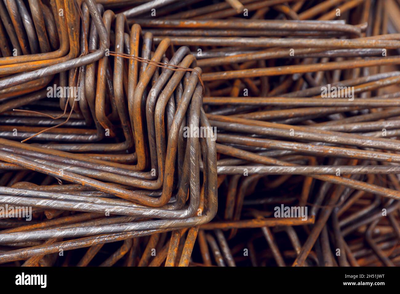 Reinforcement steel rod. Steel rebar for reinforcement concrete at ...