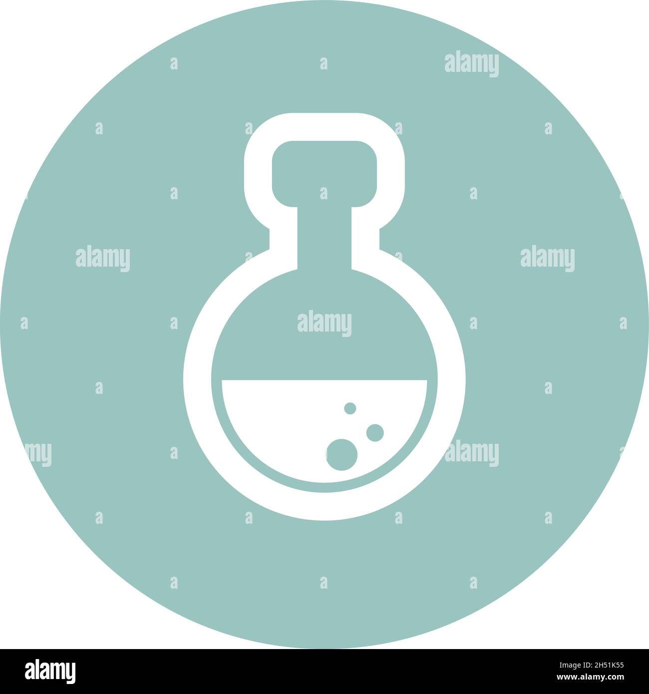 Flask flat icon. Medical vector, eps 10 Stock Vector Image & Art - Alamy