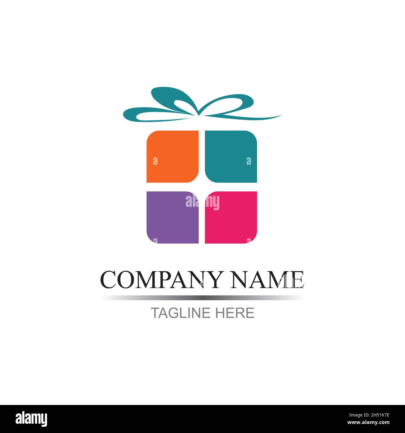 Gift Logo Simbol Desain Template Vektor Stock Vector Image & Art - Alamy