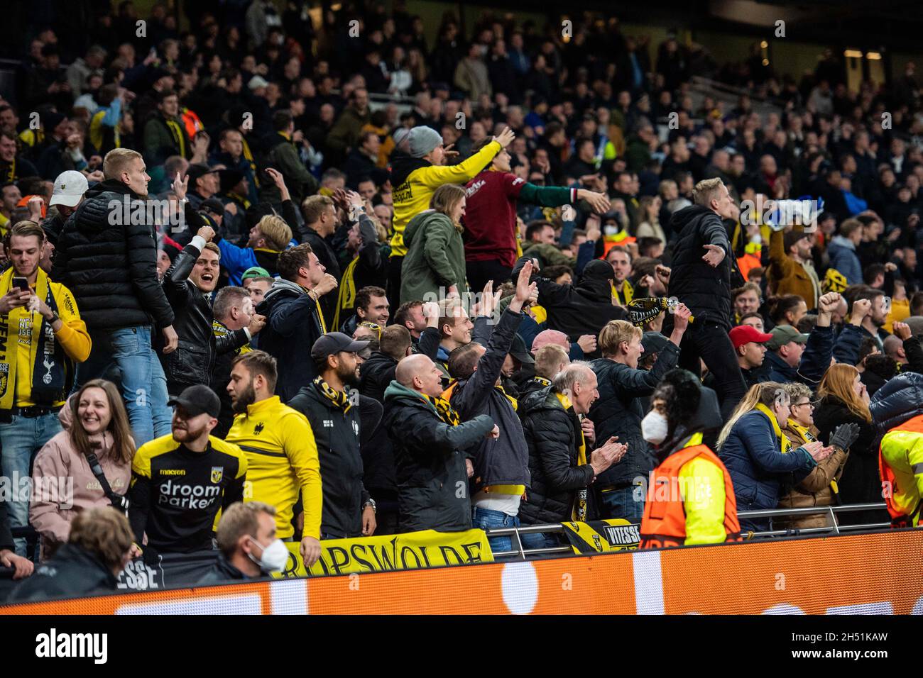 LONDON, ENGLAND - NOVEMBER 04: Vitesse fans during the UEFA Europa ...
