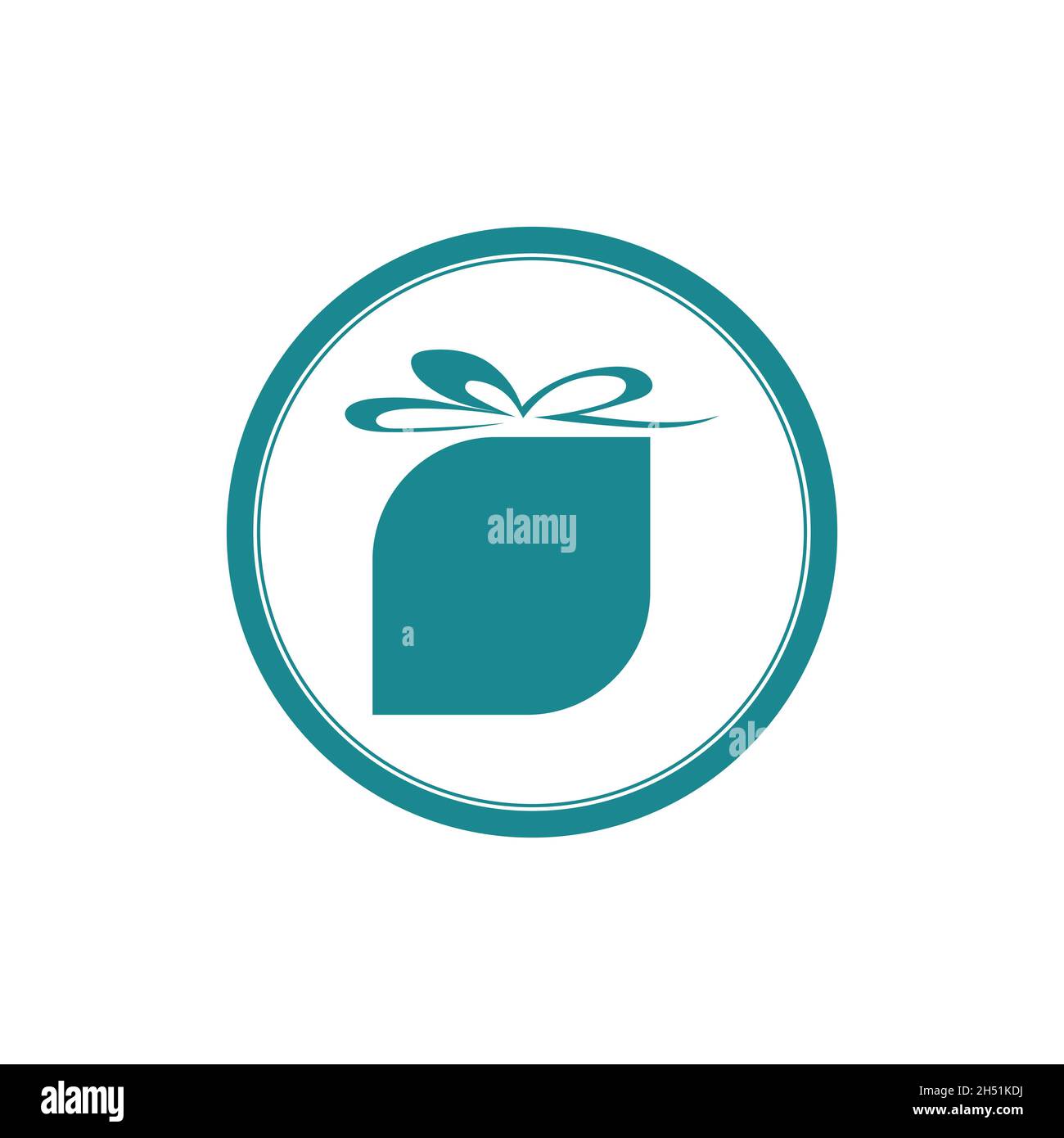 simple Gift Logo Simbol Desain Template Vektor Stock Vector Image & Art ...