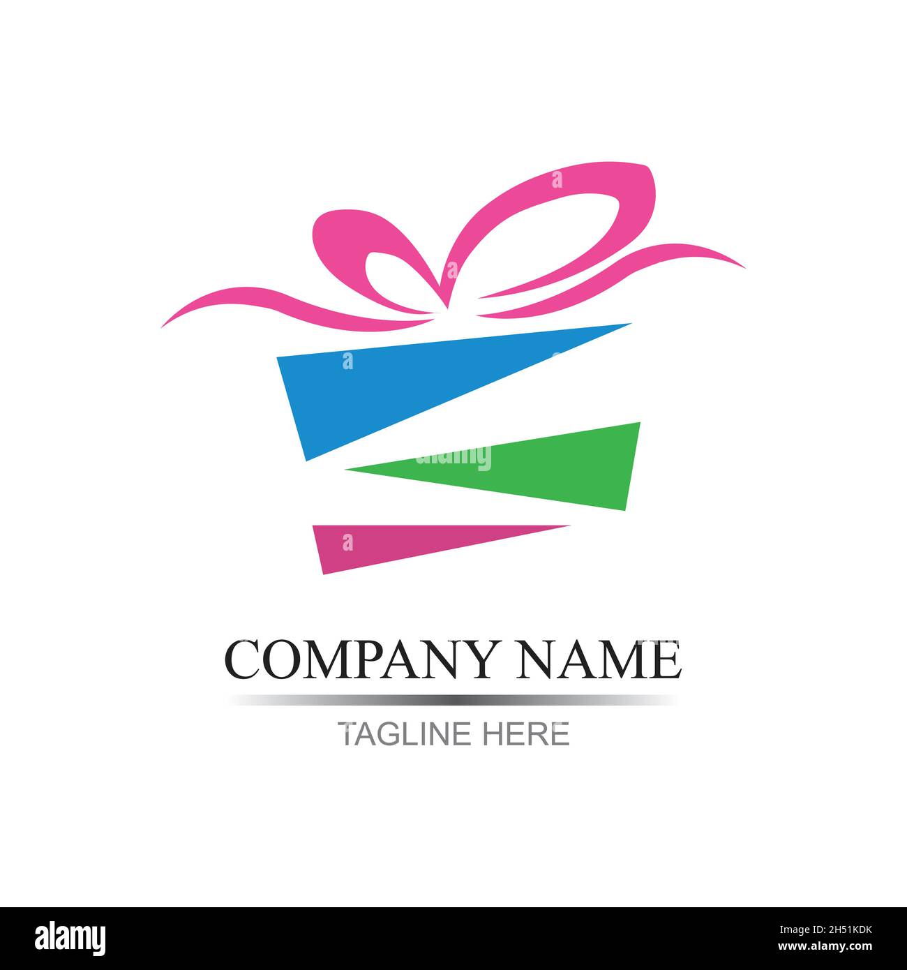 Gift Logo Simbol Desain Template Vektor Stock Vector Image & Art - Alamy