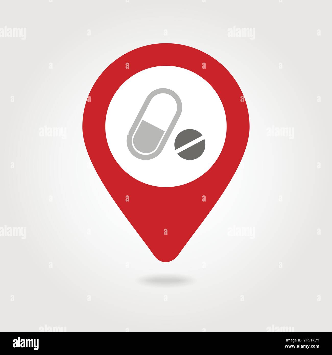Medication medical map pin icon, map pointer, vector illustration eps ...
