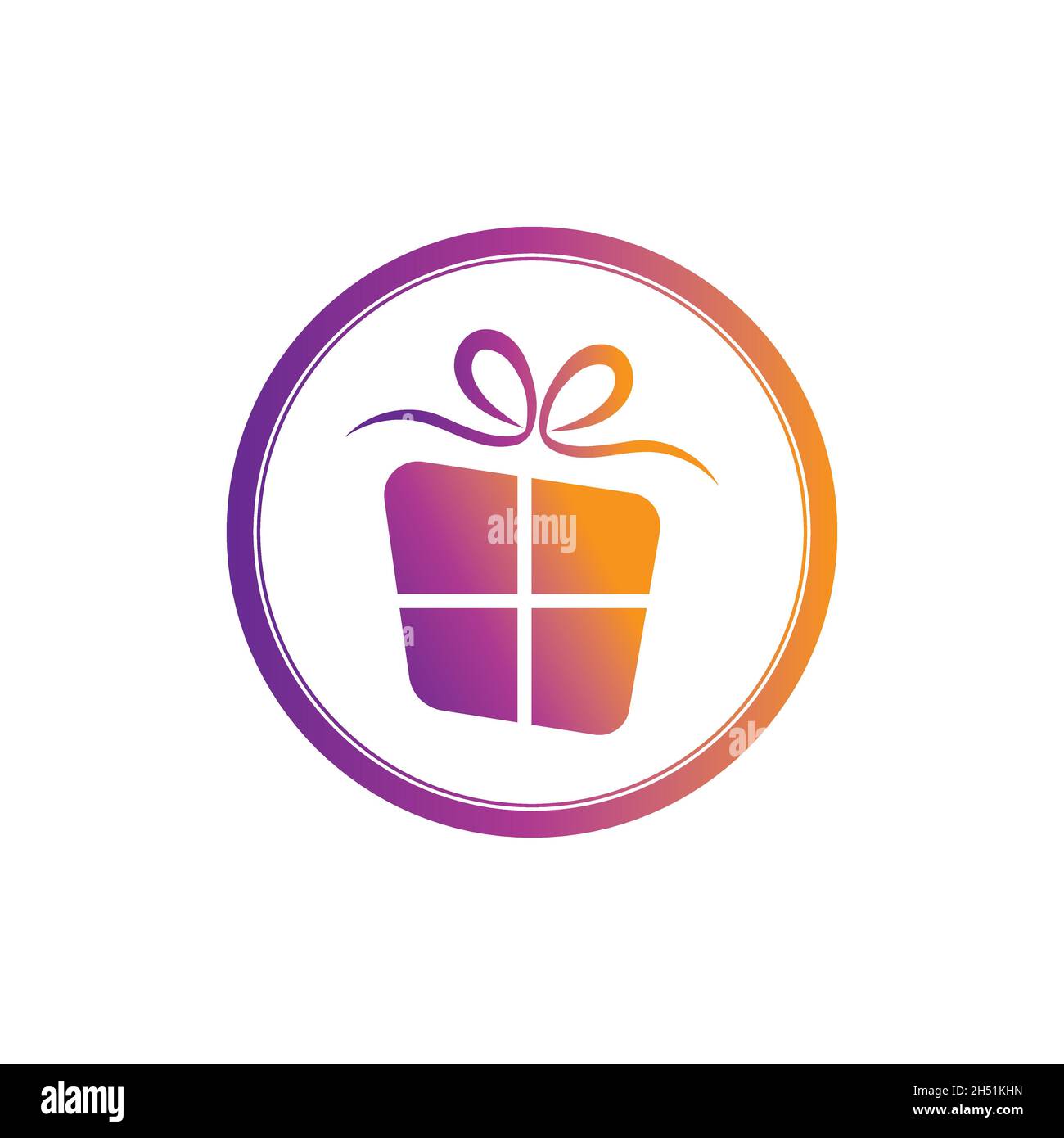 simple Gift Logo Simbol Desain Template Vektor Stock Vector Image & Art ...