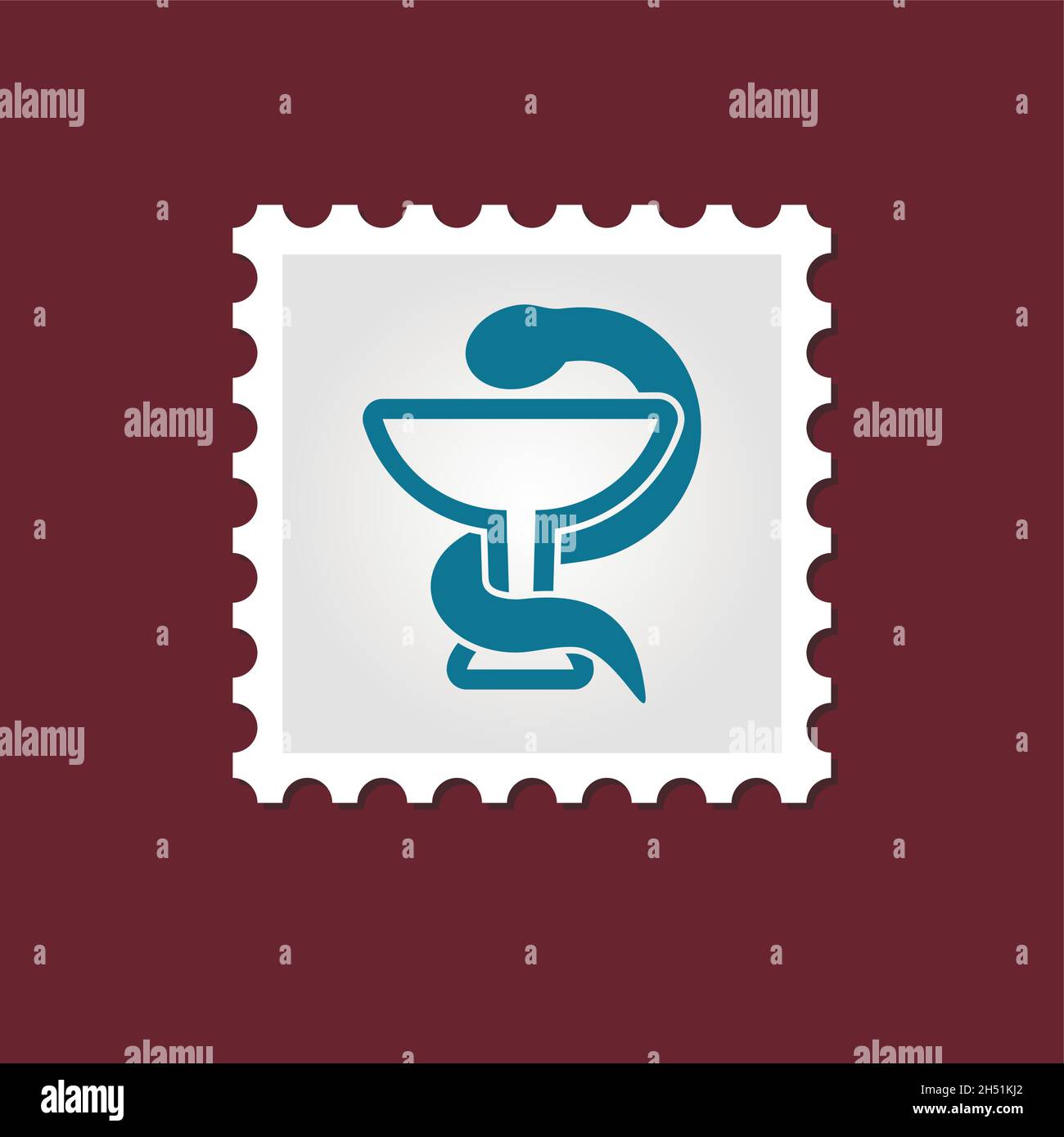 Vector sign, medical stamp snake outline, eps 10 Stock Vector Image ...